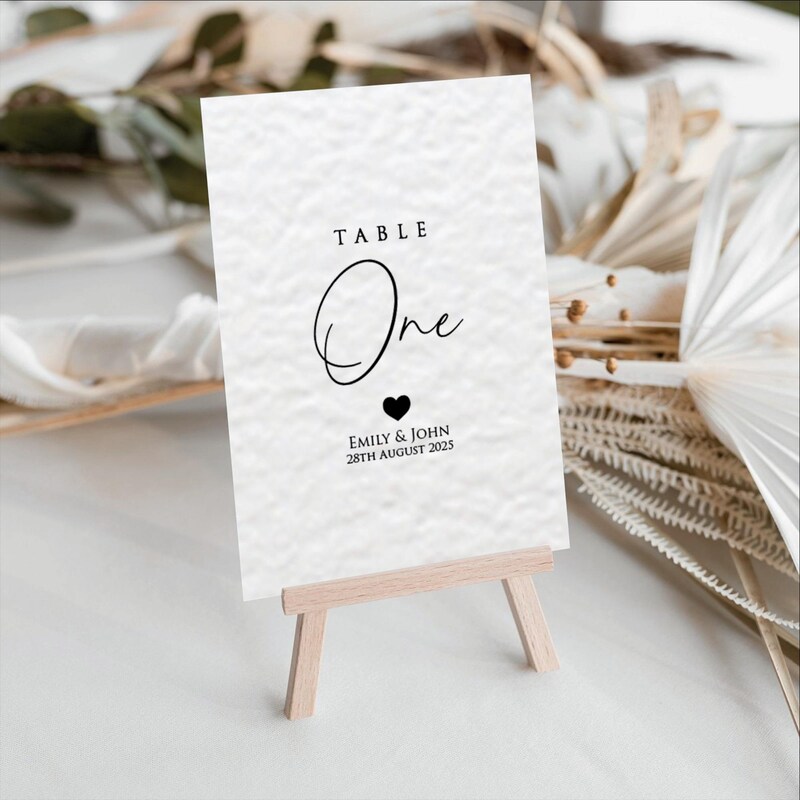 Heart Table Numbers - Etsy