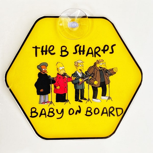Baby on Board Simpsons Sticker - Etsy