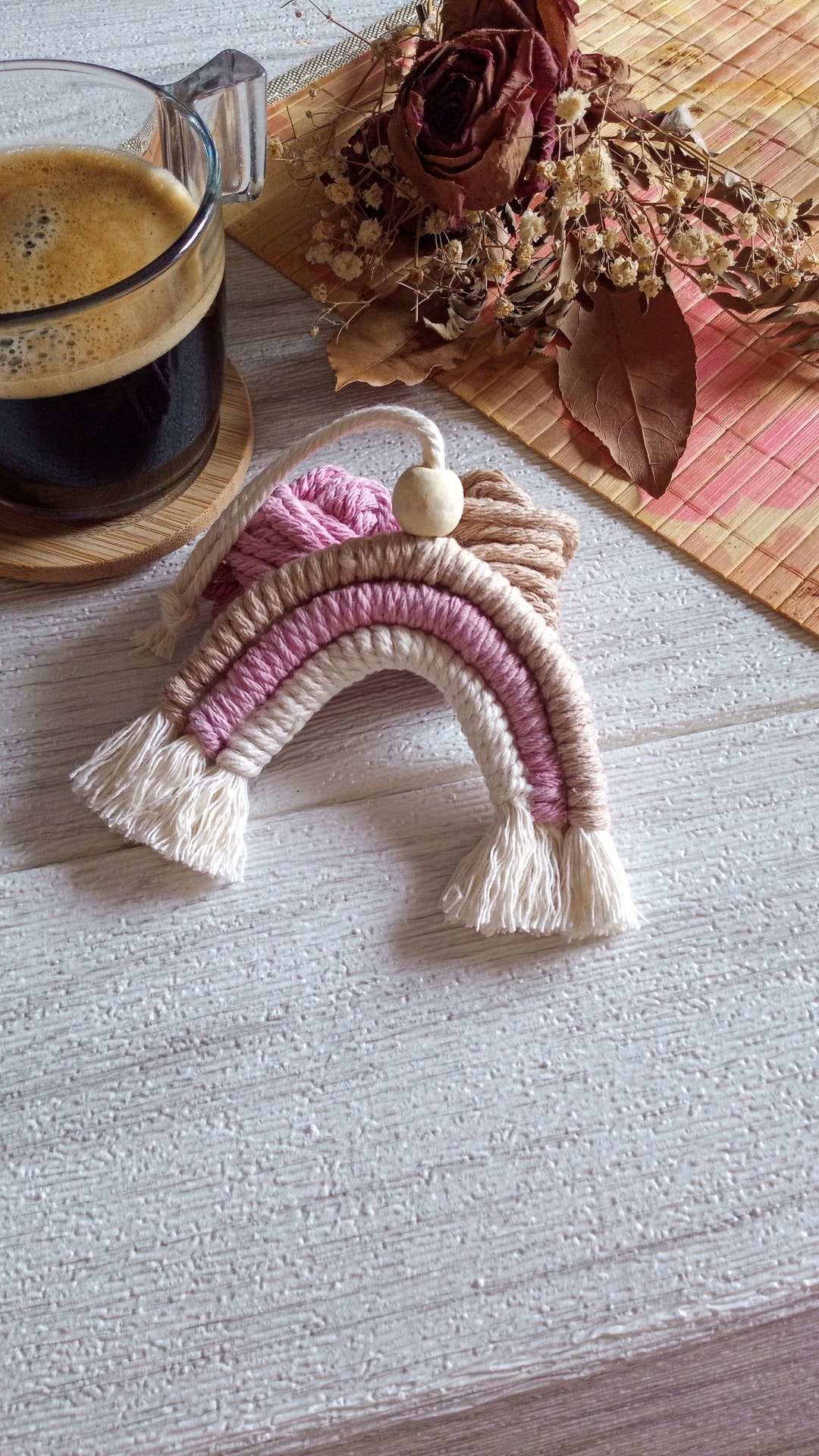 Rainbow Macrame Arcoiris Colgador - Etsy