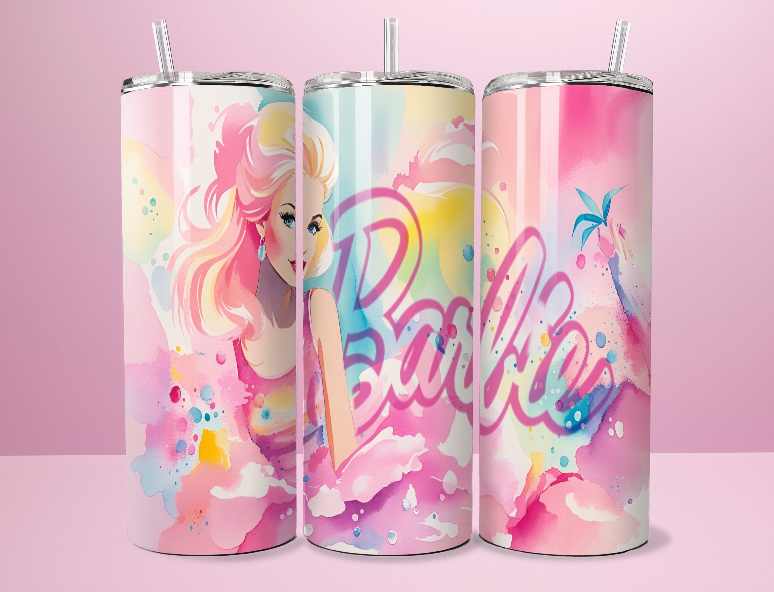 Barbie Tumbler 20oz Sublimation Tumbler Wrap Barbie Tumbler Etsy