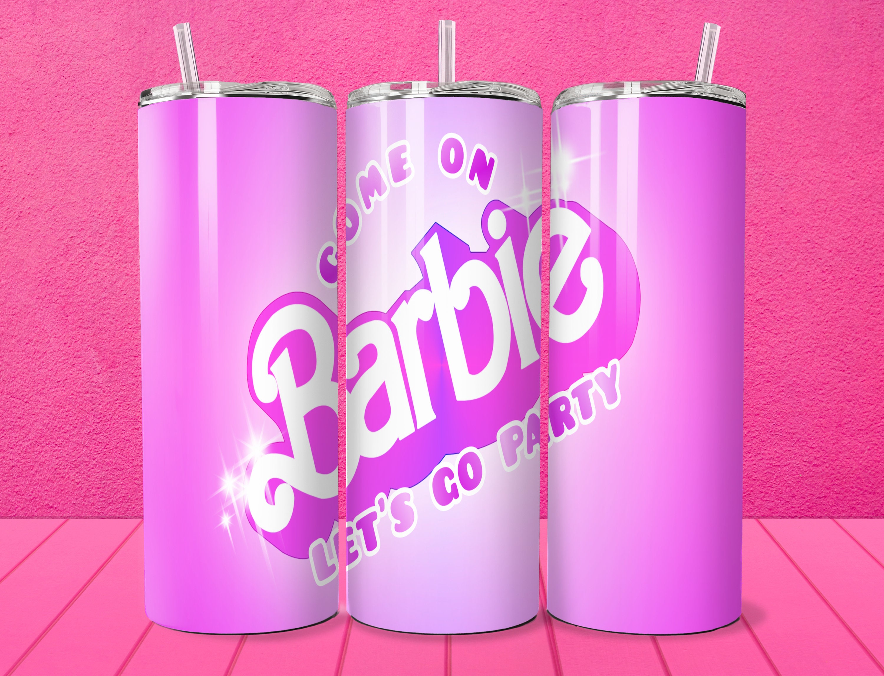 Barbie Tumbler 20oz Sublimation Tumbler Wrap Barbie Tumbler Etsy