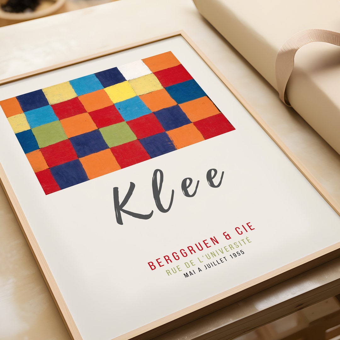 Paul Klee Colour Chart 1930 Modern Art Exhibition Poster available ...
