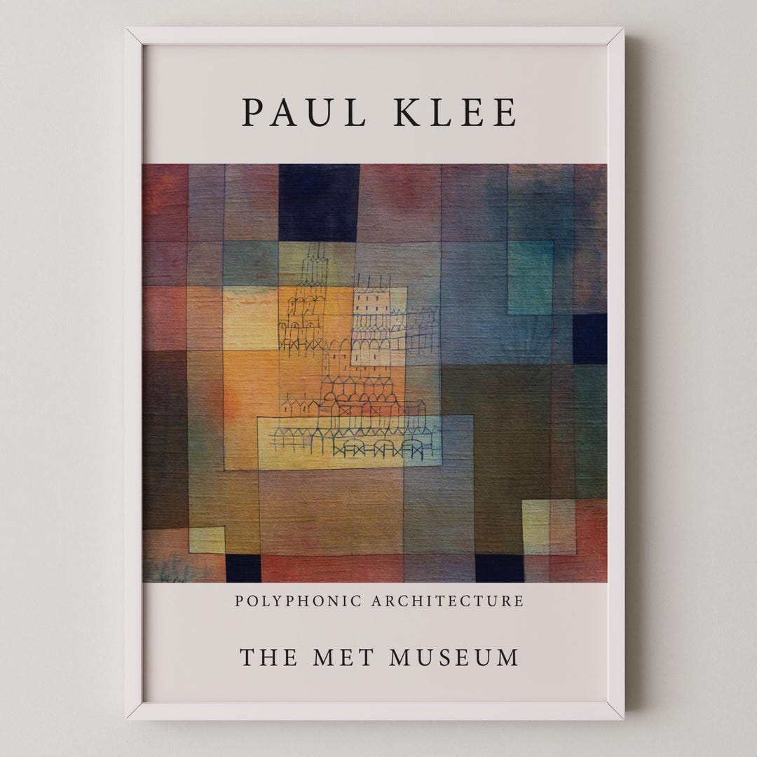 Paul Klee - Polyphonic Architecture | Modern Art Exhibition Poster ...