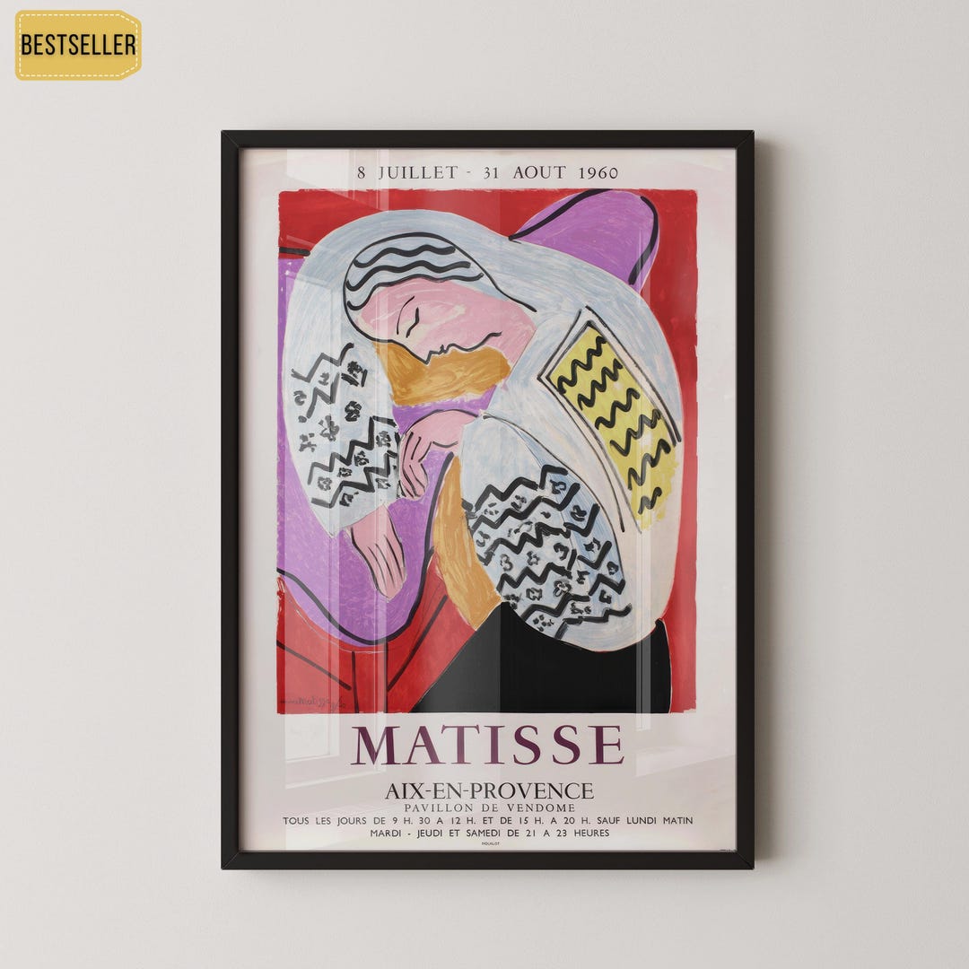 Henri Matisse - Le Rêve (the Dream) | Iconic Vintage Mourlot Exhibition ...