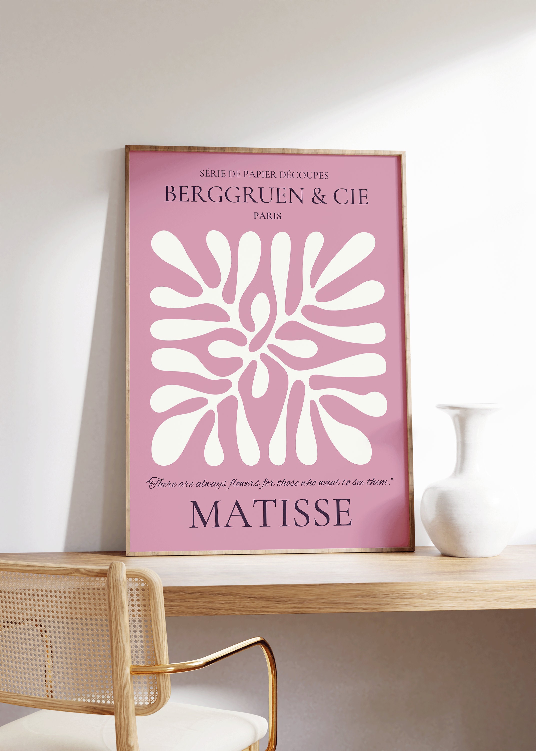 Henri Matisse Leaf Poster Papier Decoupes Exhibition Poster in Lilac ...