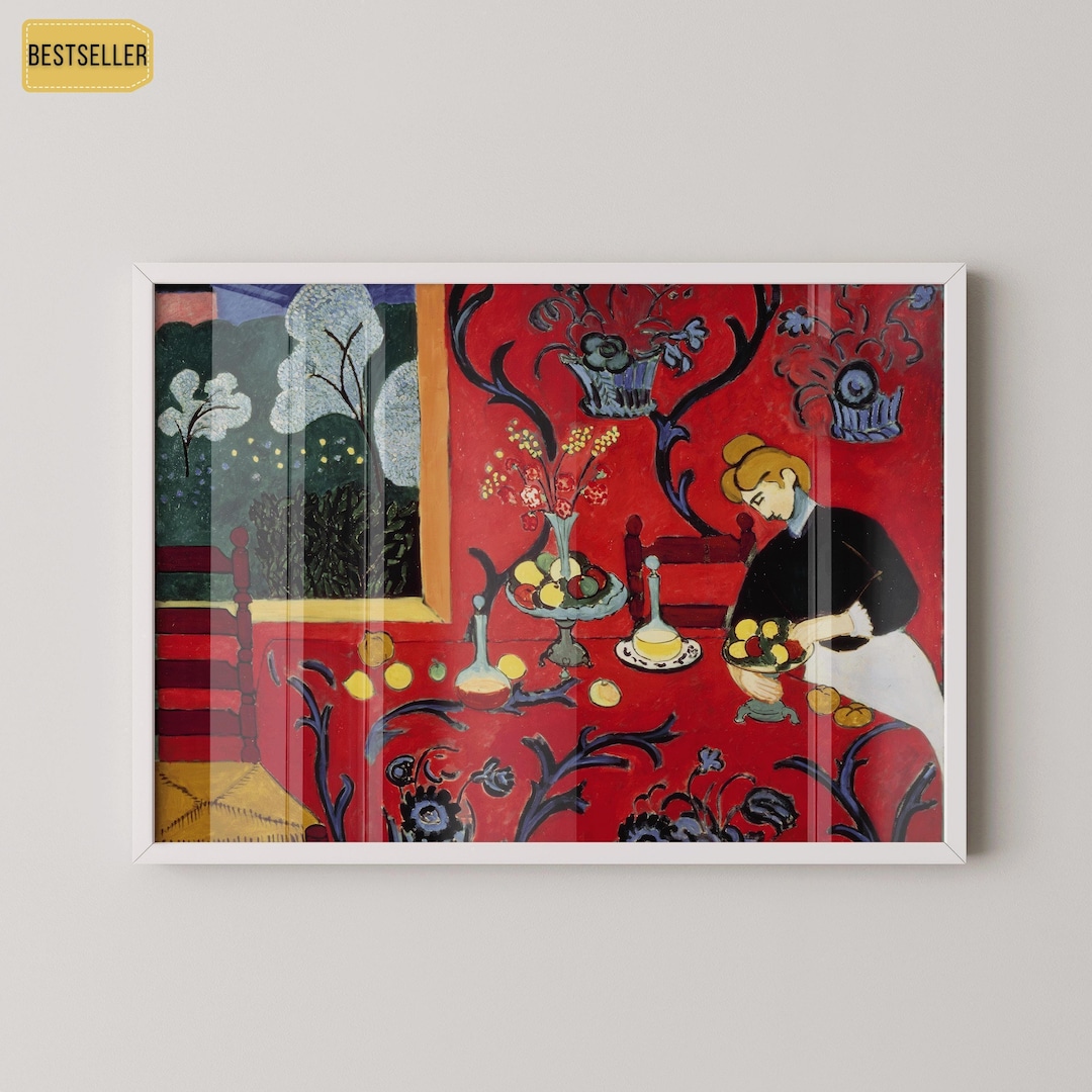 Henri Matisse - the Dessert: Harmony in Red (1907) | Our Striking ...