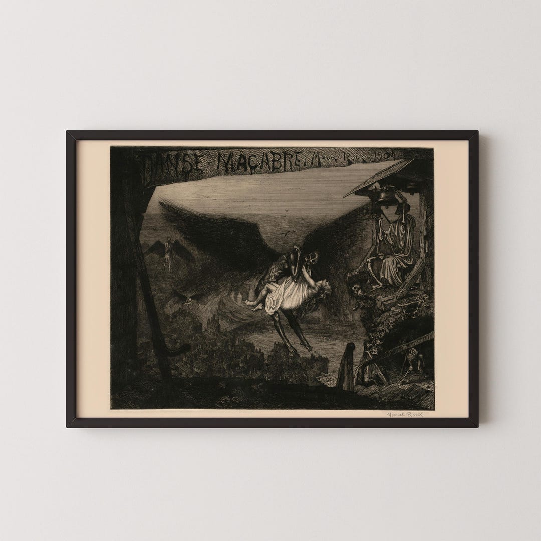 Marcel Roux - Danse Macabre | PREMIUM GICLÉE PRINT | A Terrifying ...