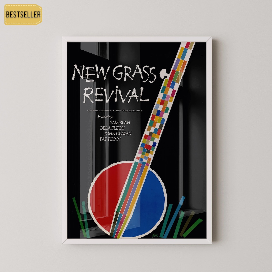 Vintage Bluegrass Music Poster: New Grass Revival Art Print - Etsy