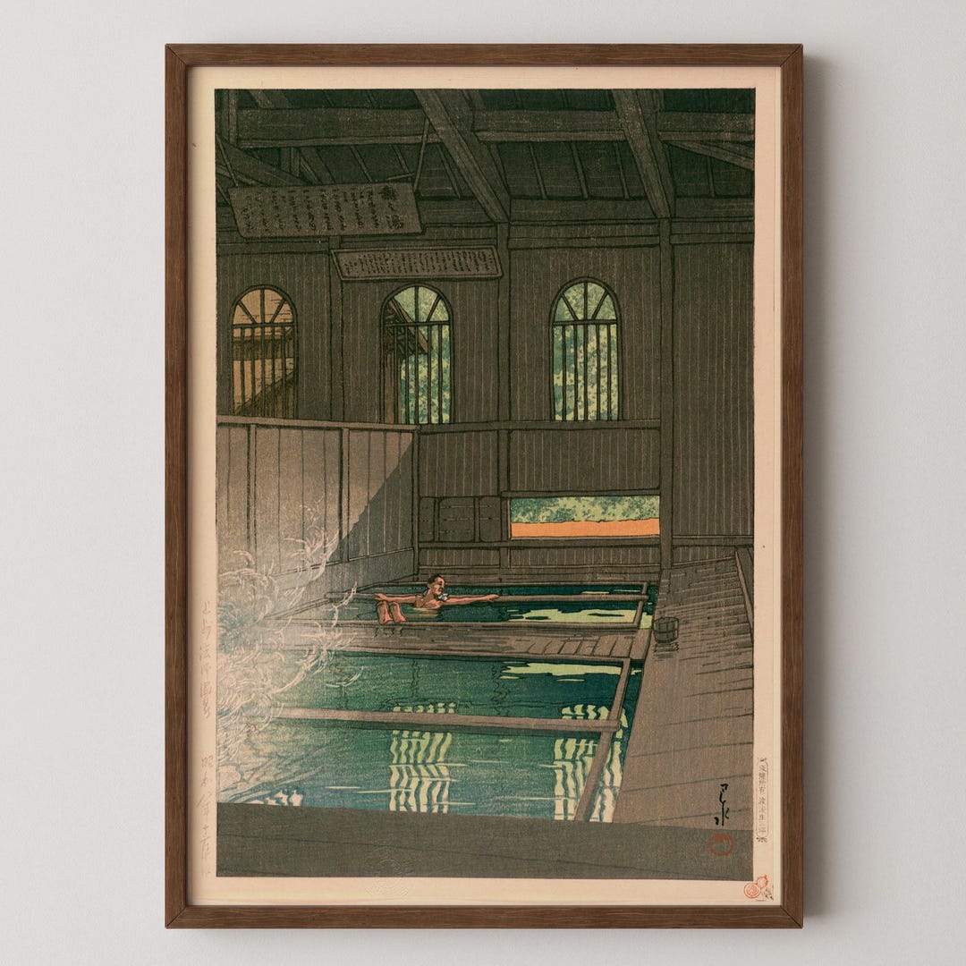 Kawase Hasui - Hoshi Hot Spring in Joshu Giclée Print: Vintage Japanese ...