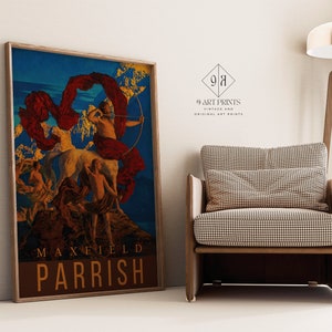 Maxfield Parrish Jason and His Teacher Colorful Maximalist American ...