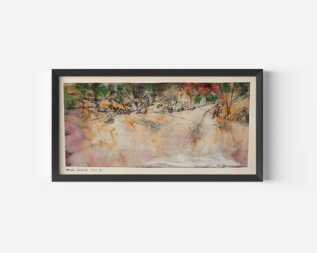 Paul Klee - Road Branch | Modern Abstract Wide Panoramic Art (available ...