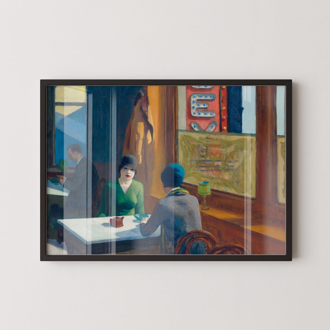 Edward Hopper - Cafe (chop Suey) | Famous Art (available Handframed or ...