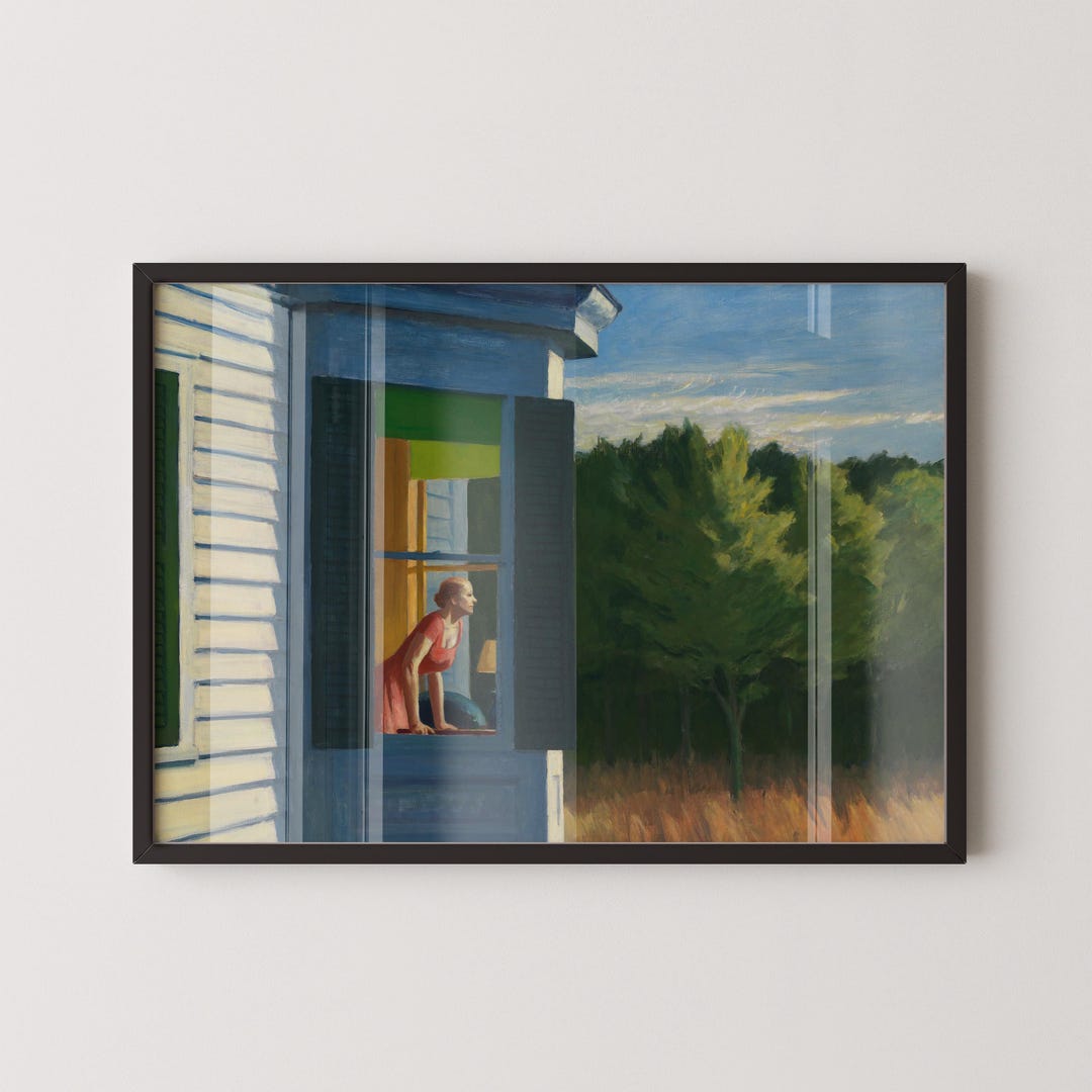 Edward Hopper - Cape Cod Morning | Famous Art (available Handframed or ...