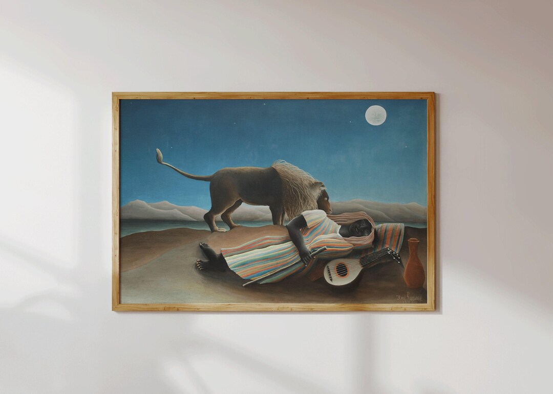 Henri Rousseau - the Sleeping Gypsy | Famous Art (available Handframed ...