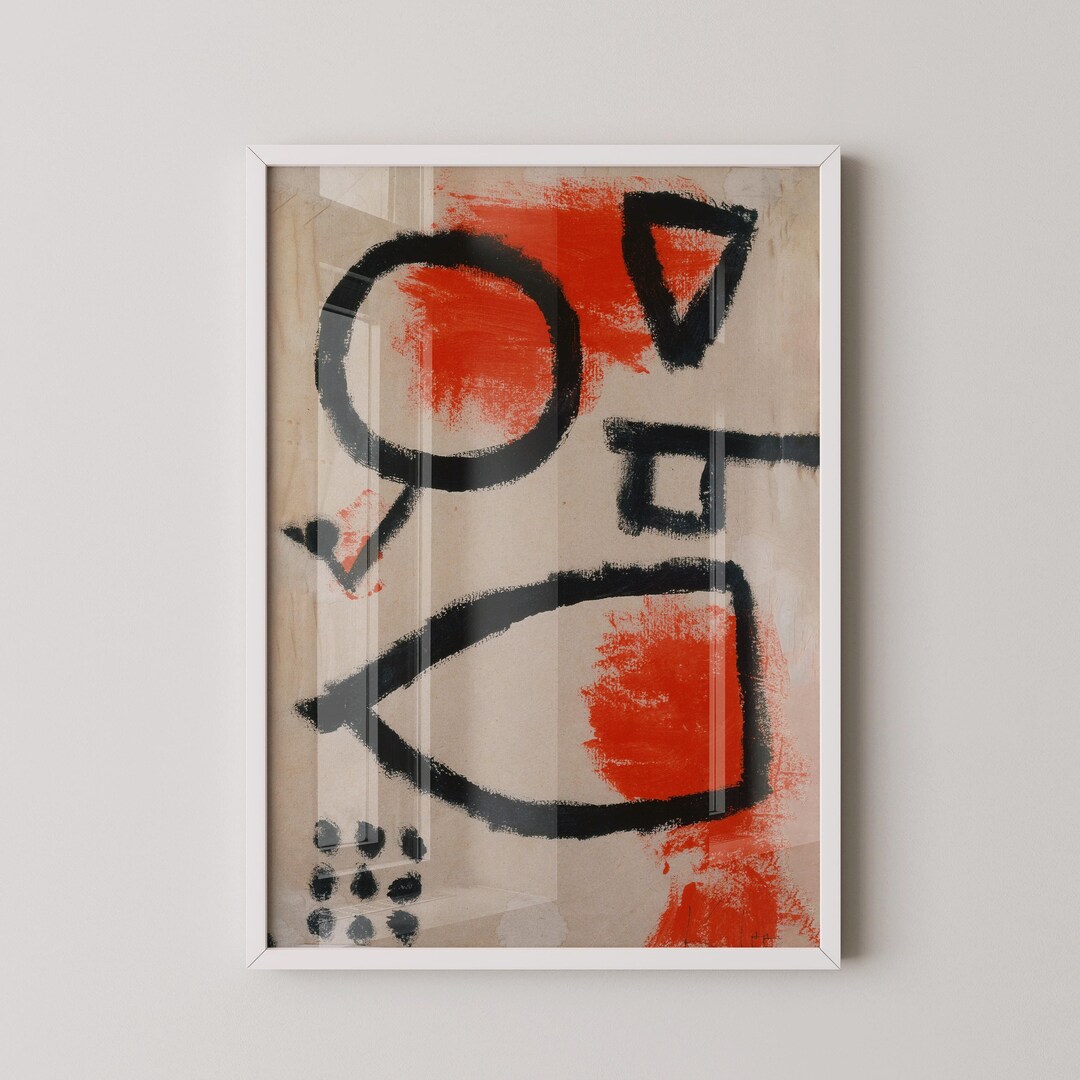 Paul Klee - Alea Jacta | Striking Minimalist Abstract Art in Black ...