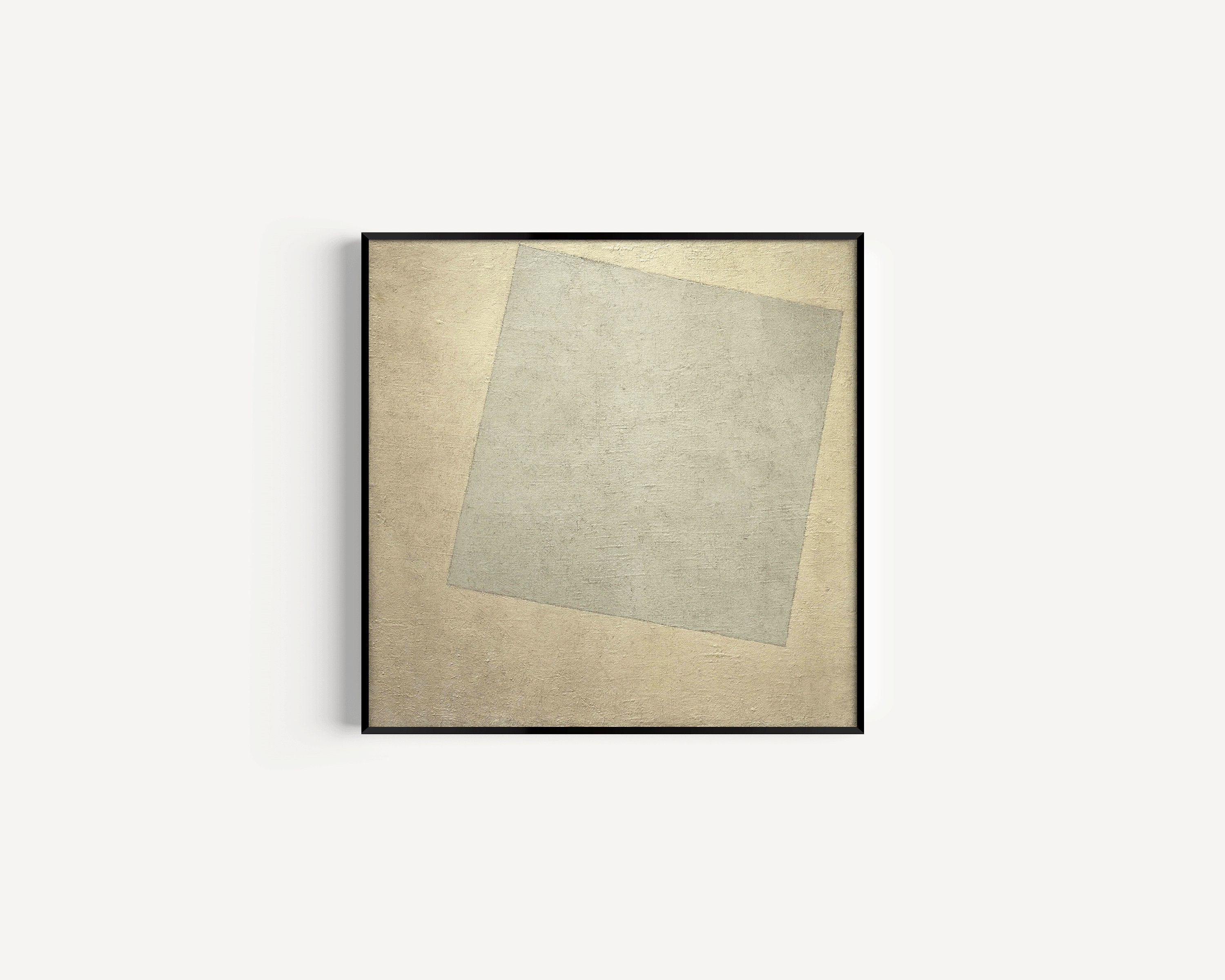 Kazimir Malevich White on White Famous Modern Abstract Monochrome Art ...