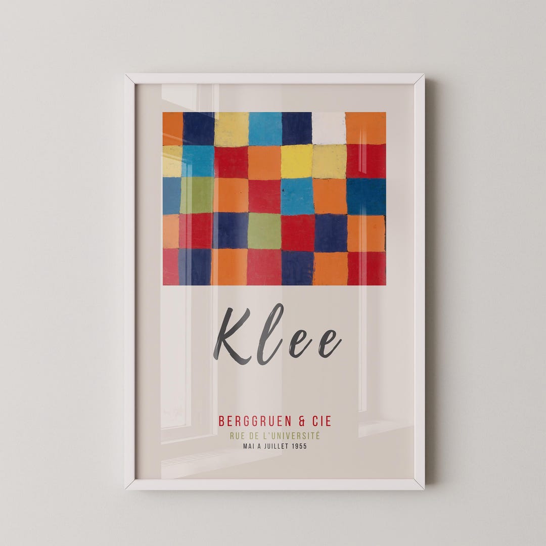 Paul Klee - Colour Chart (1930) | Modern Art Exhibition Poster ...