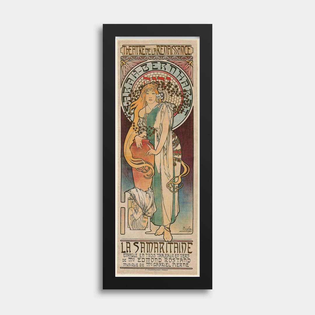 Alphonse Mucha - La Samaritaine | A Stunning Vintage Theatre Poster in ...