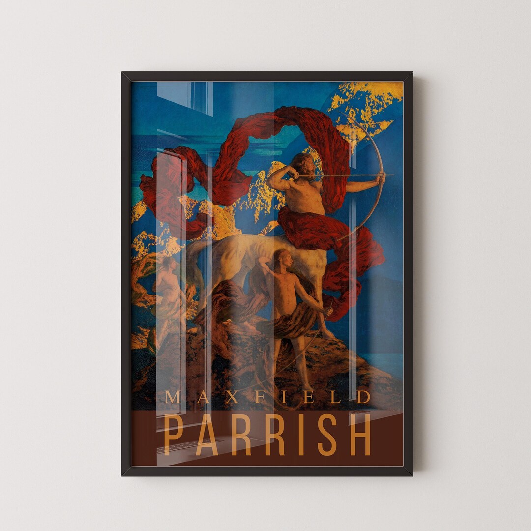 Maxfield Parrish - Jason and His Teacher | Colorful Maximalist American ...