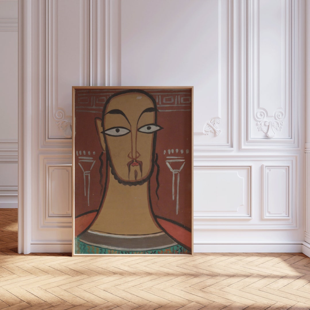 Jamini Roy Christ jishu Bengali Art available Framed or Unframed - Etsy