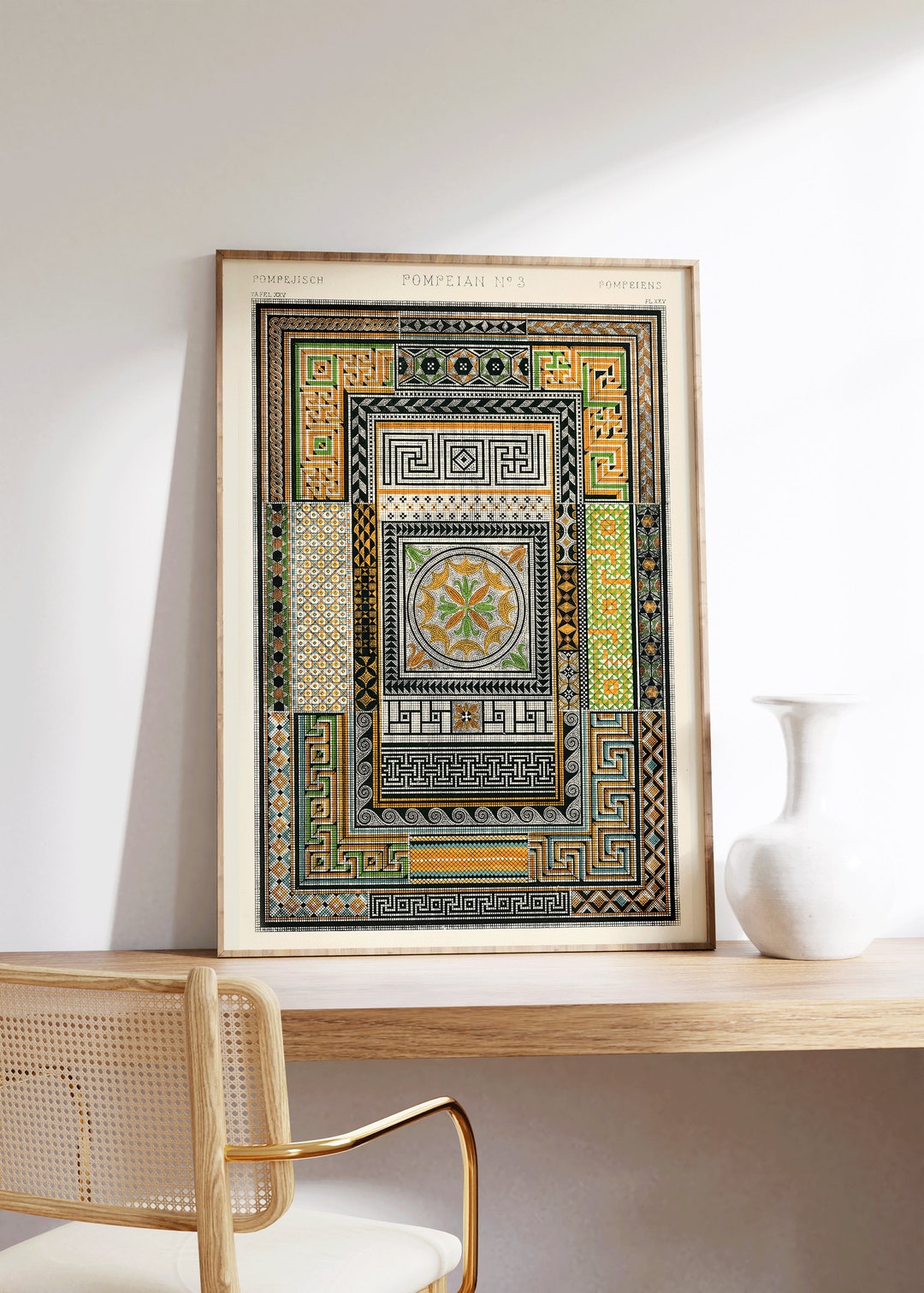 Framed Owen Jones Famous Pattern Ornament of Design Art Print Famous ...