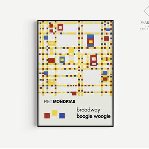 Piet Mondrian - Broadway Boogie Woogie PREMIUM GICLÉE PRINT | the ...