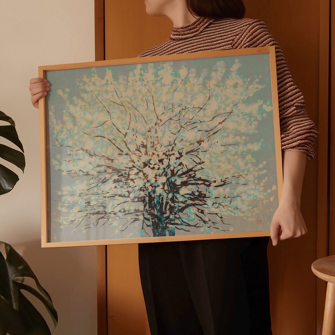 Joichi Hoshi Tree of Flowers Vintage Japanese Woodblock Art available ...