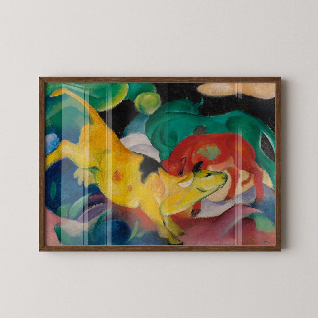 Franz Marc Yellow Cow Print: Expressionist Fine Art - Etsy