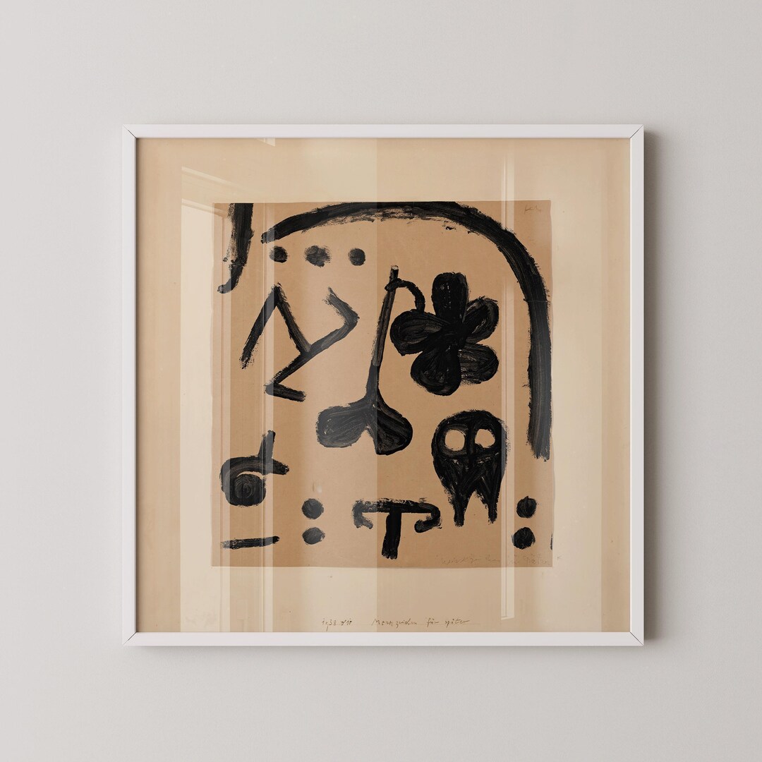 Paul Klee - Marks for Later | Vintage Mid-century Modern Abstract Art ...