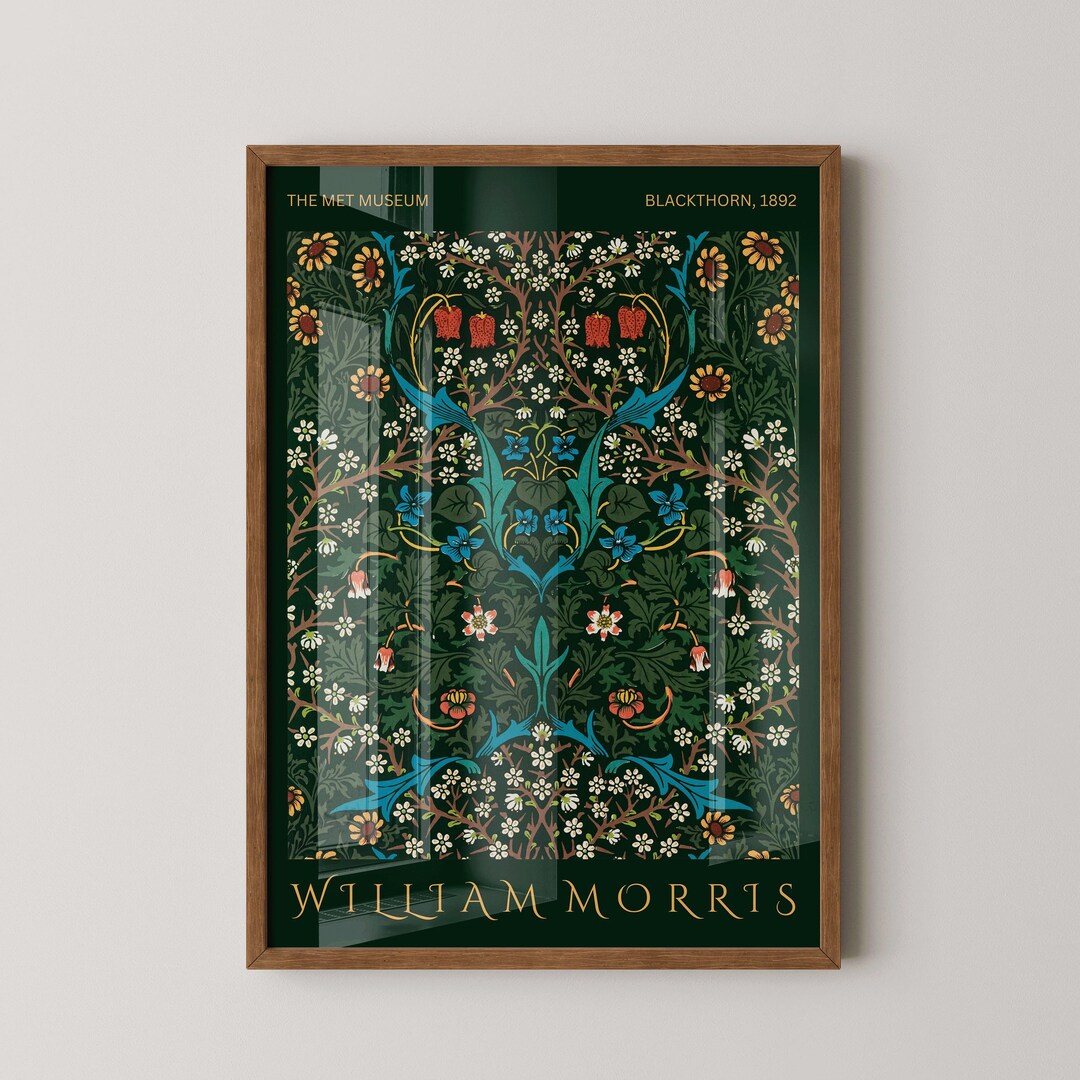 William Morris Blackthorne Print: Vintage Botanical Art, Giclée Paper ...