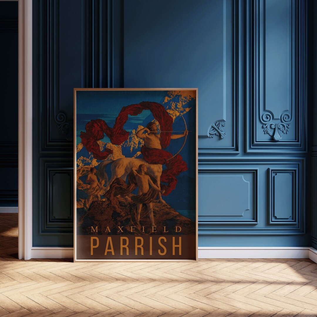 Maxfield Parrish Jason and His Teacher Colorful Maximalist American ...