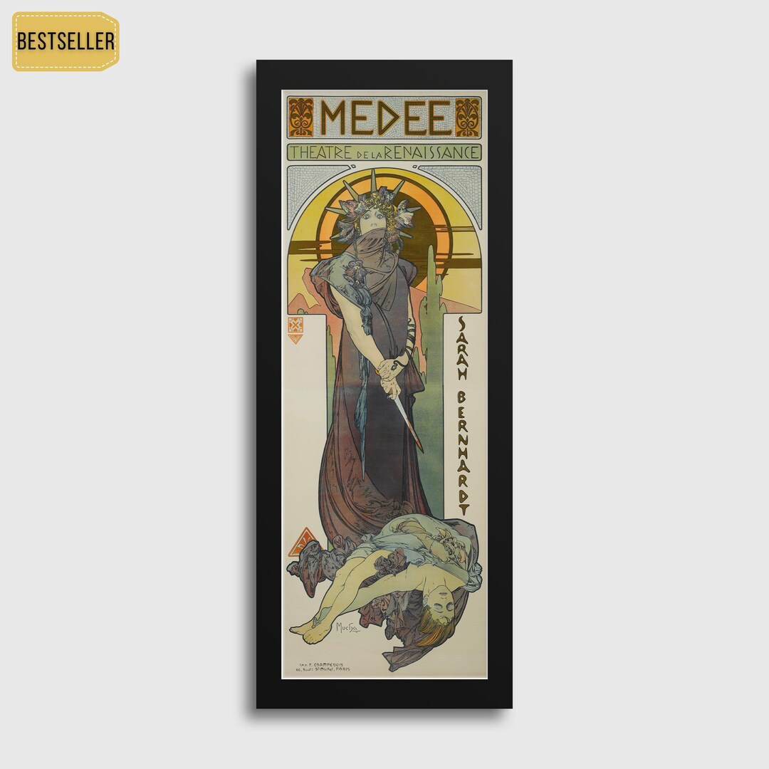 Alphonse Mucha - Medee | Our Stunning Bestseller | Vintage Theatre ...