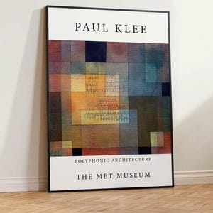 Paul Klee - Polyphonic Architecture | Modern Art Exhibition Poster ...