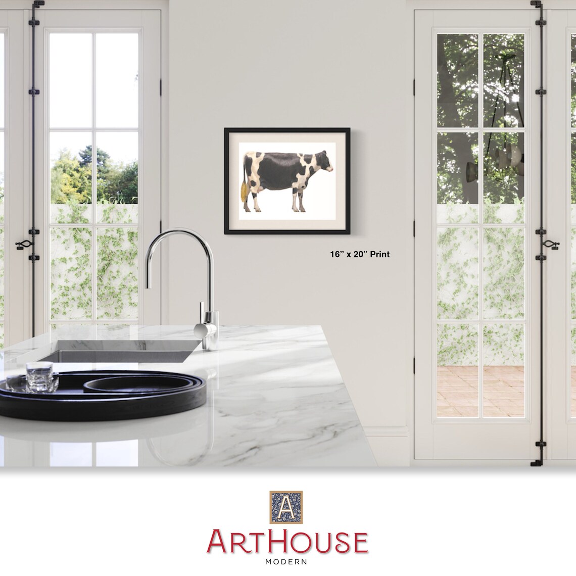 Cow Printable, Holstein Cow, Cow Wall Art, Cow Portrait Printable ...