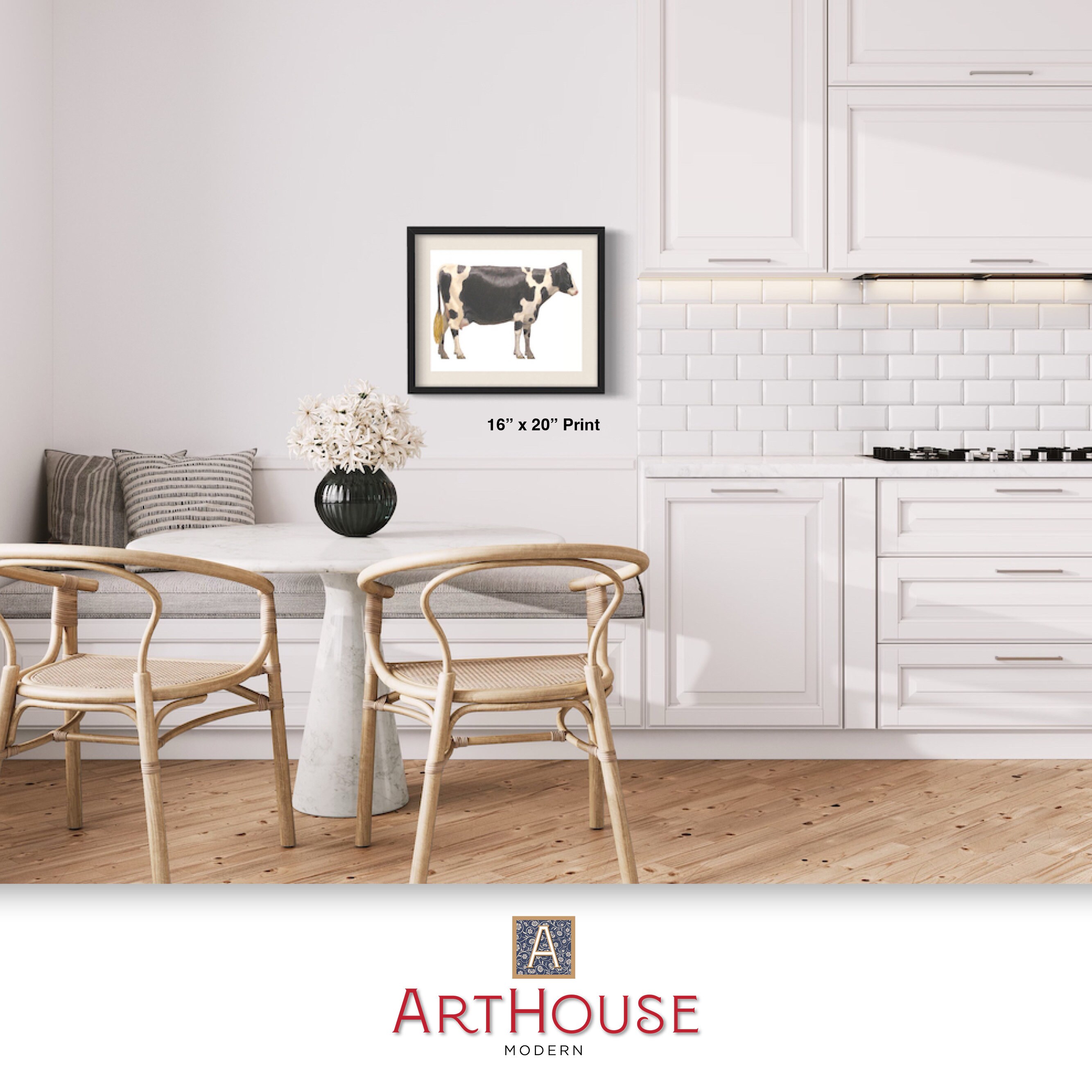 Cow Printable, Holstein Cow, Cow Wall Art, Cow Portrait Printable ...