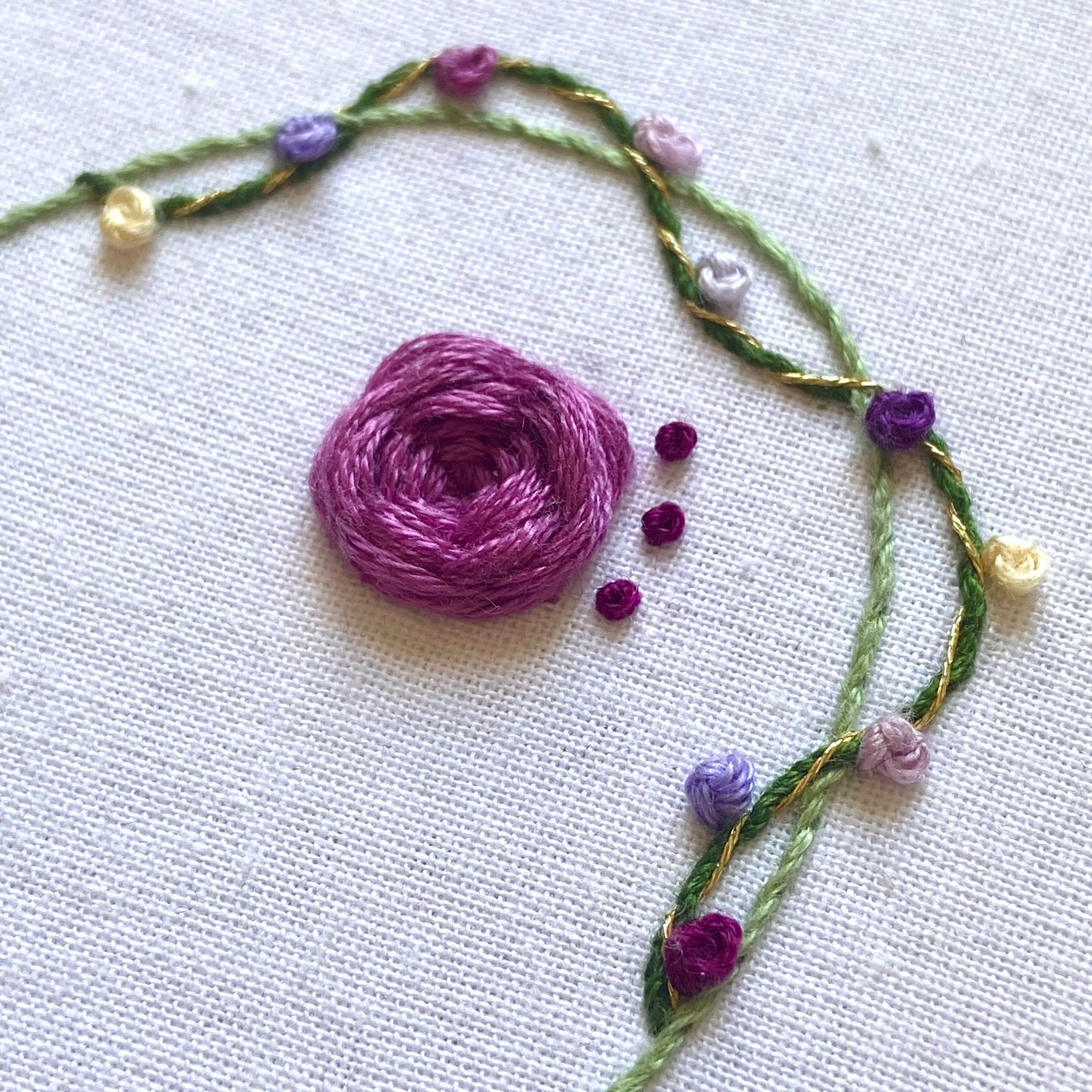 Purple Flower Heart Wreath Embroidery Pattern - Pdf/digital Pattern - Etsy