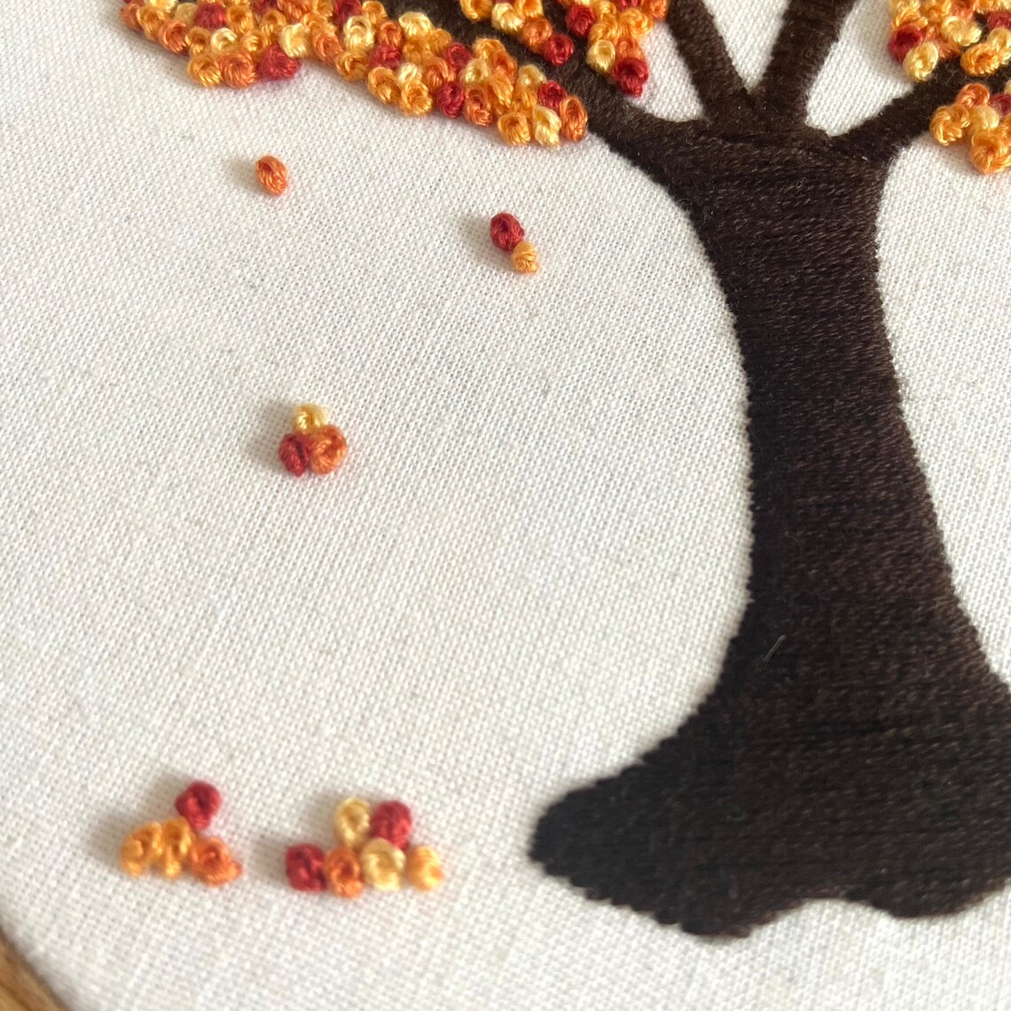 Fall / Autumn Tree Embroidery Pattern - Pdf/digital Pattern - Etsy