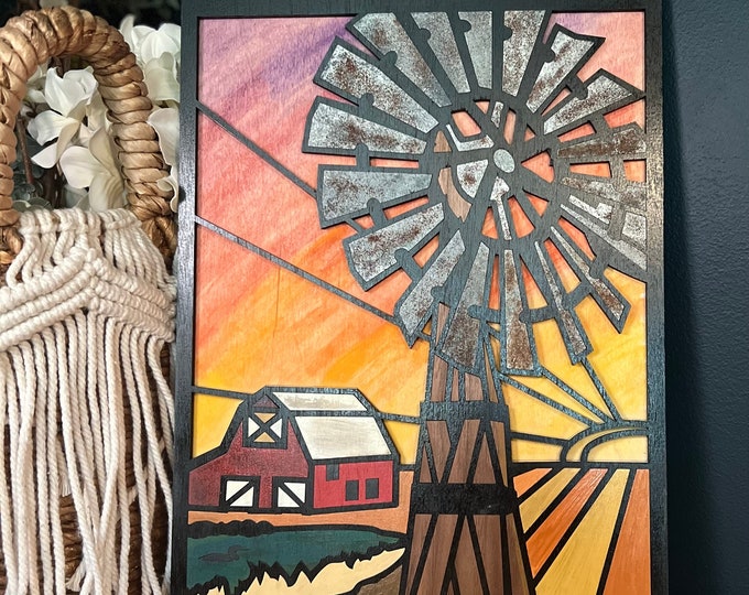 DIY - Windmill and Barn - Countryside - Etsy