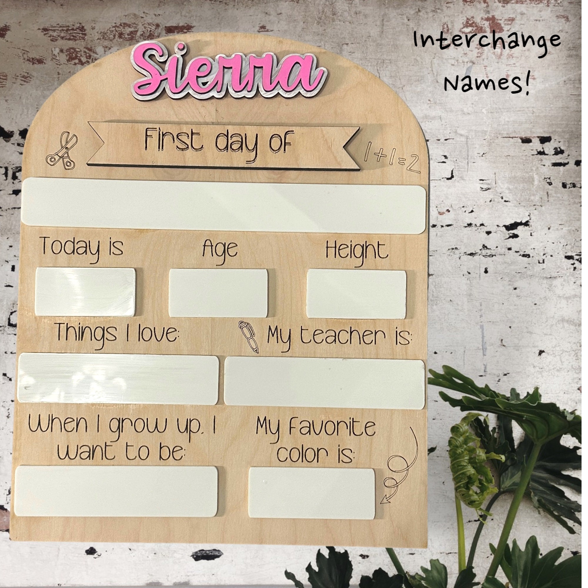 First Day of School Board SVG - Etsy