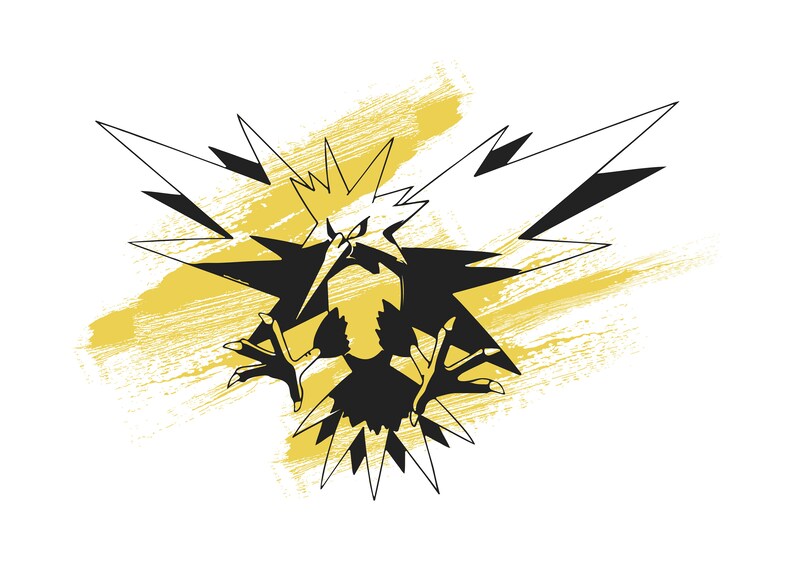 Zapdos Svg / Pokemon Cricut Vector Bundle / Zapdos DIY / Png - Etsy