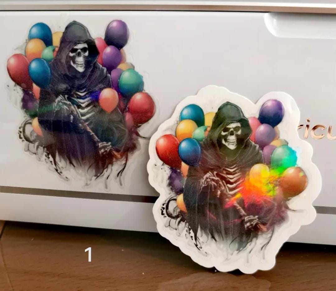 Grim Reaper Halloween Stickers - Etsy