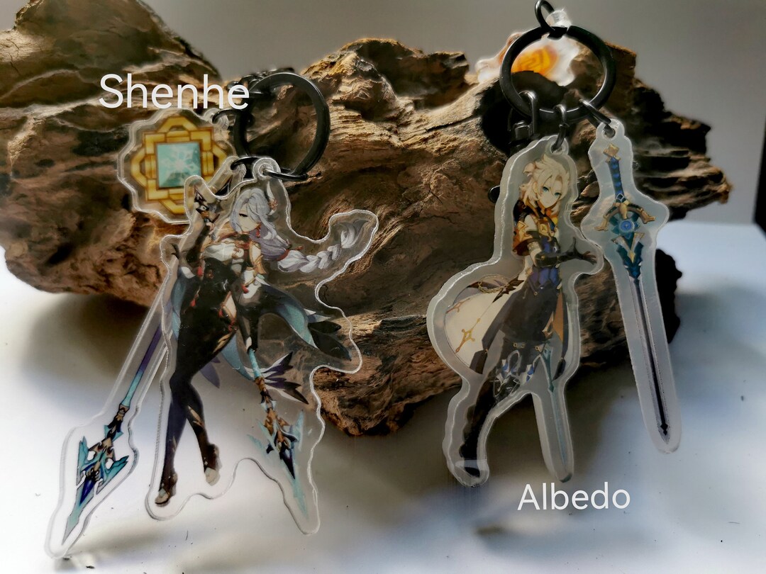 Shenhe, Albedo, Xiao, Childe, Yunjin, Yae Mikogenshin Impact Keychains ...