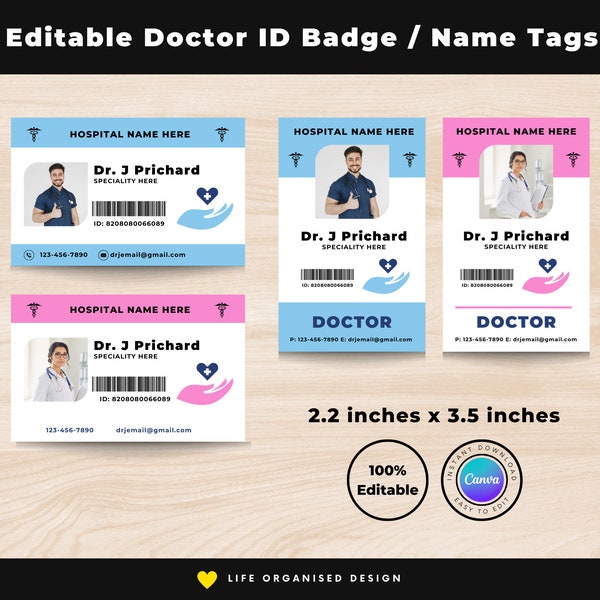 Doctor Name Tag - Etsy