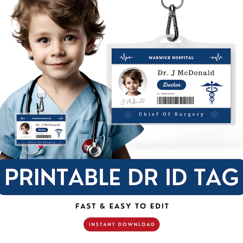 Kid Doctor Id - Etsy