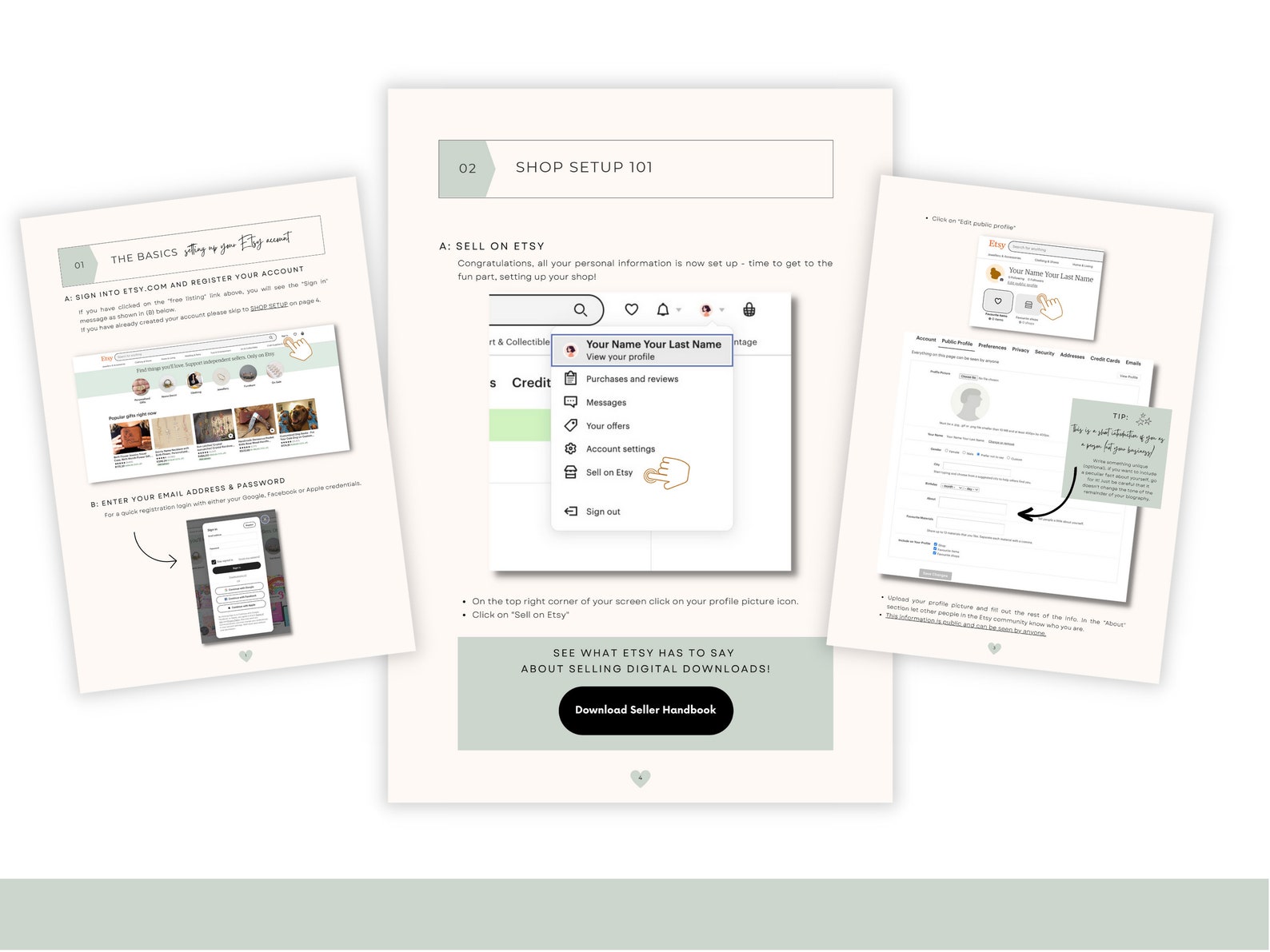 Setting up Your Etsy Account - a Visual Guide for Beginners - Etsy