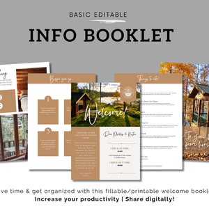 Airbnb Welcome Booklet Editable Host Template - Etsy