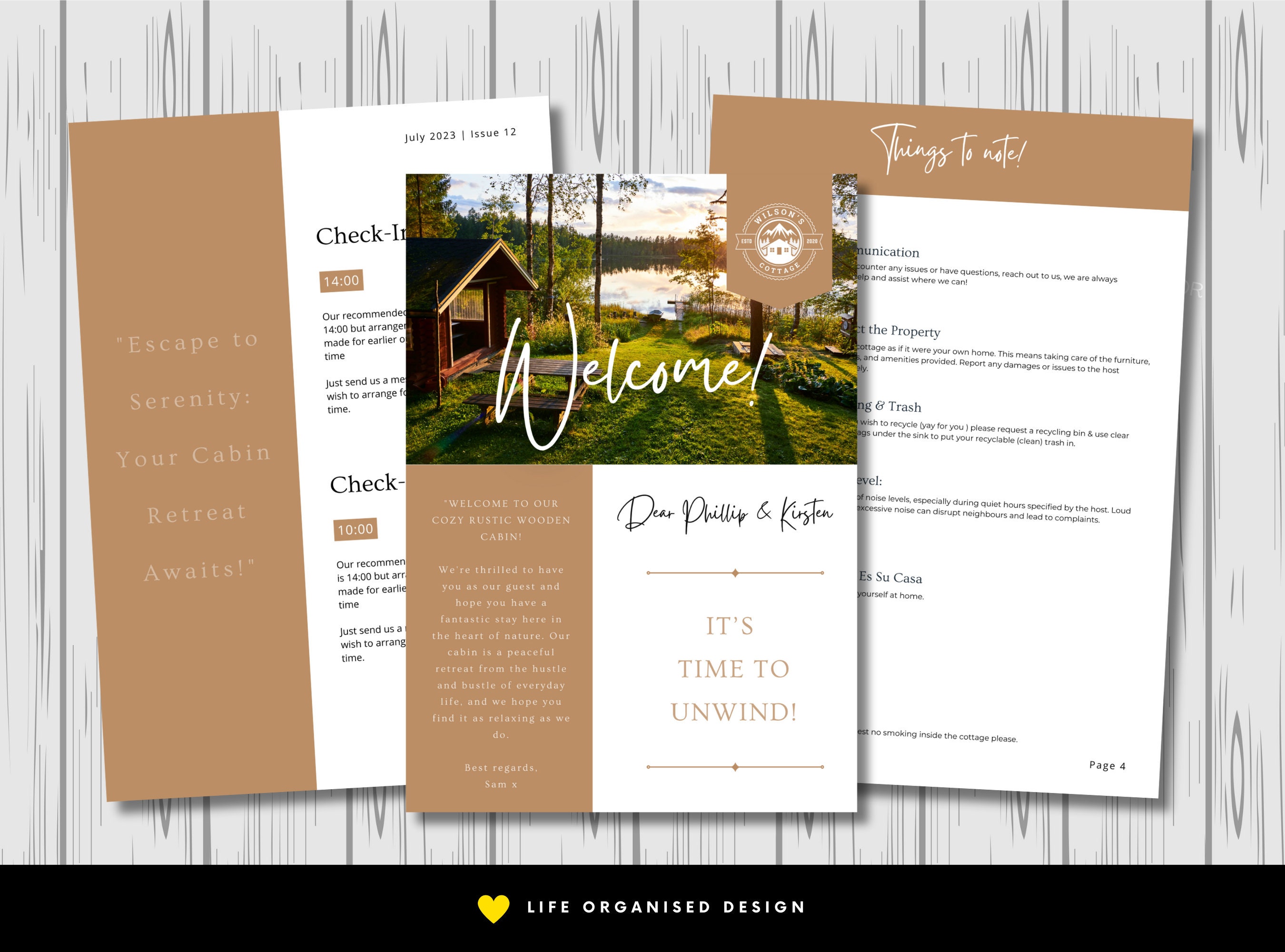 Airbnb Welcome Booklet Editable Host Template - Etsy