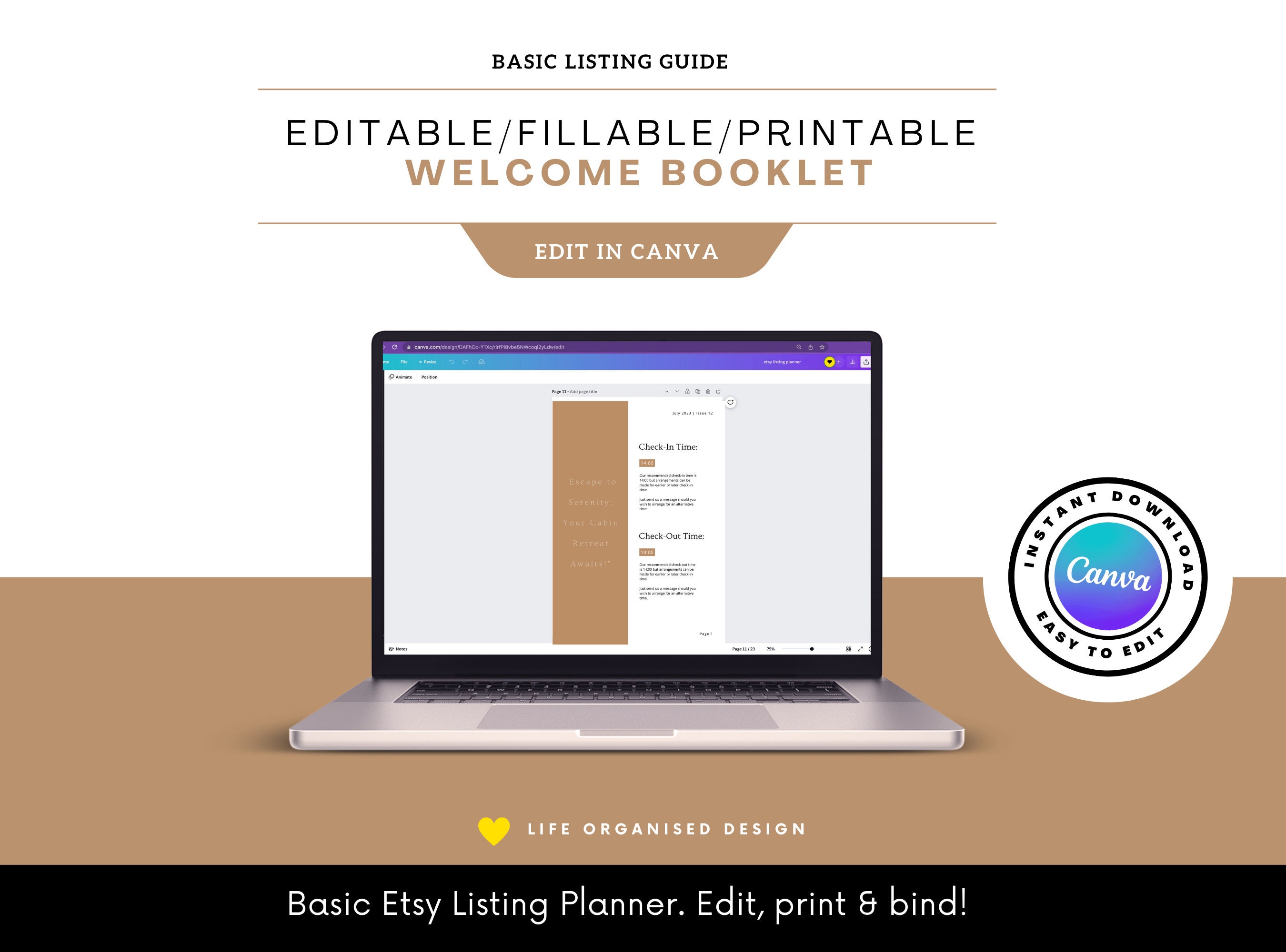 Airbnb Welcome Booklet Editable Host Template - Etsy