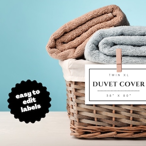 Printable Linen Closet Labels - Signs for Sheet and Linen Organization ...