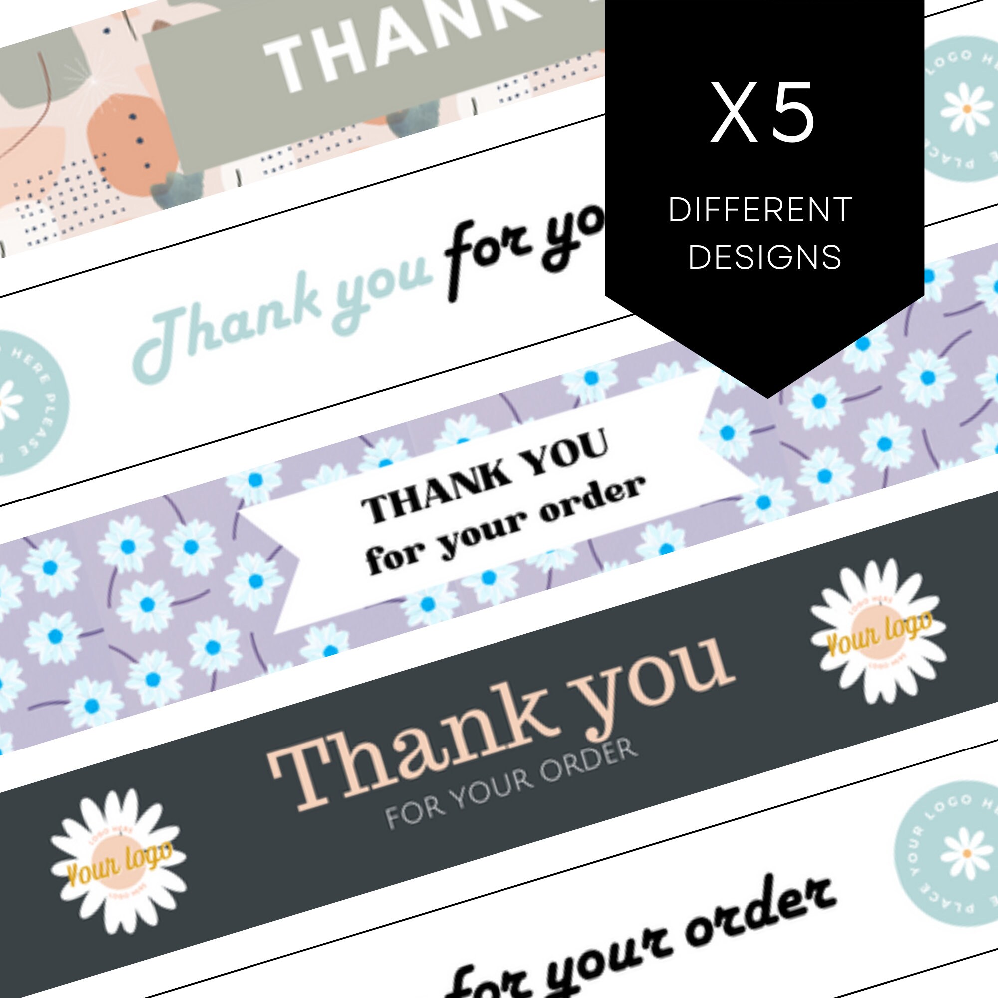 Etsy Shop Order Receipt Banner Editable Template - Etsy